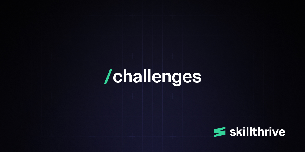 Skillthrive | Code challenges
